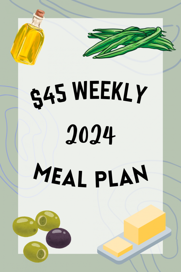 Meal Plan For $45 Weekly - What We Actually Eat - Road I've Traveled